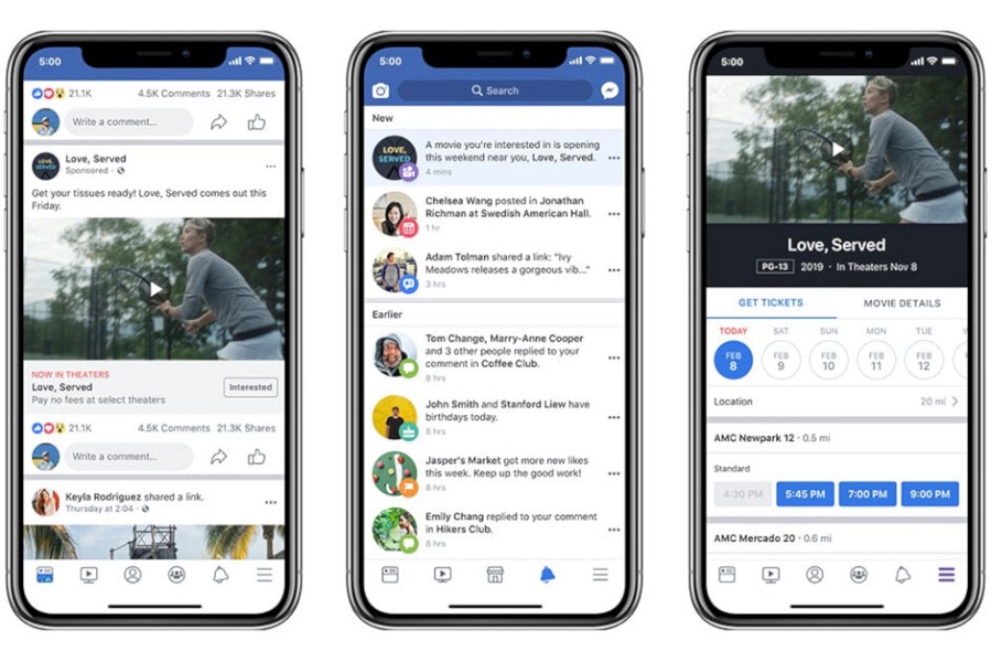 Facebook luncurkan fitur pengingat film