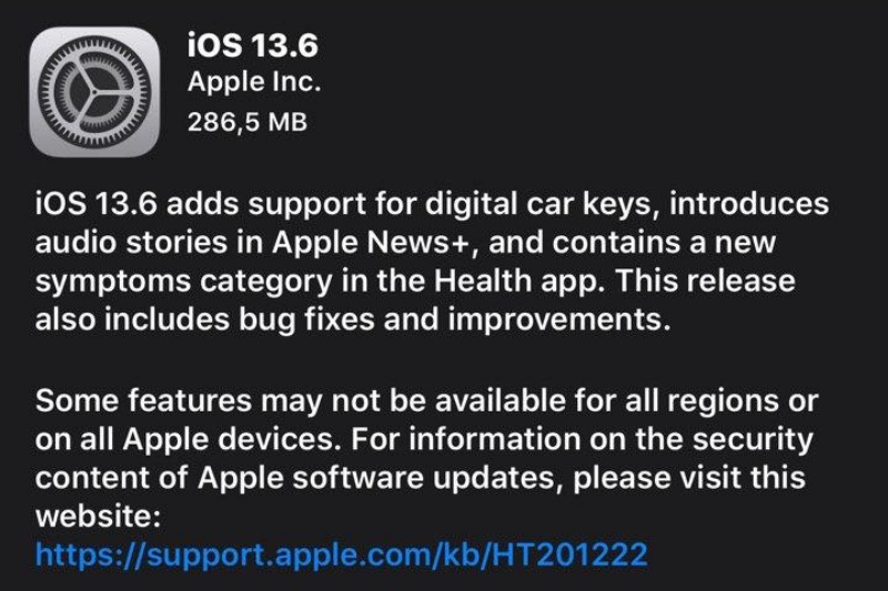 Apple gulirkan update iOS 13.6, iPhone bisa jadi kunci mobil