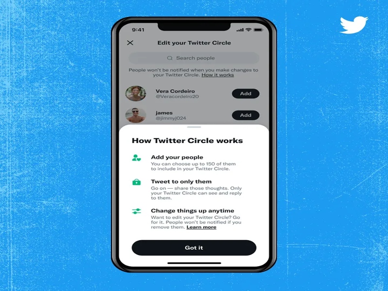 Twitter luncurkan fitur Twitter Circle